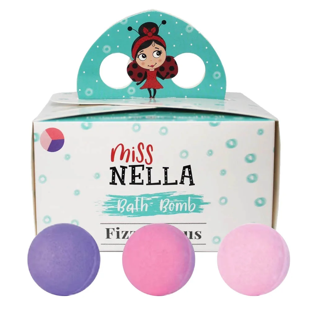 Miss Nella Badebomber Fizzylicious - 3 Pak - Hurtig Levering