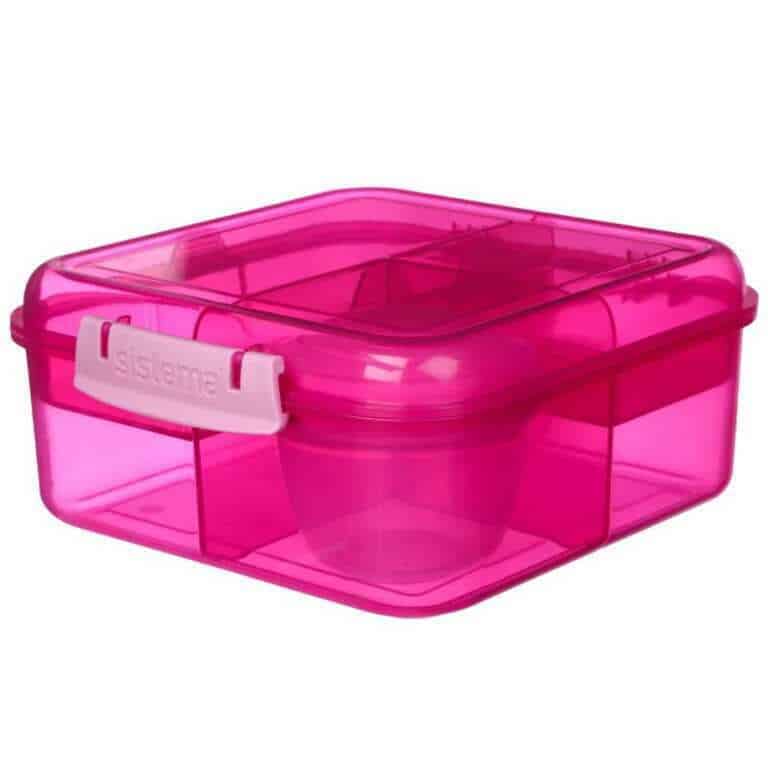 Sistema Madkasse Bento Cube Pink 1,2L - Levering 1-2 Dage!