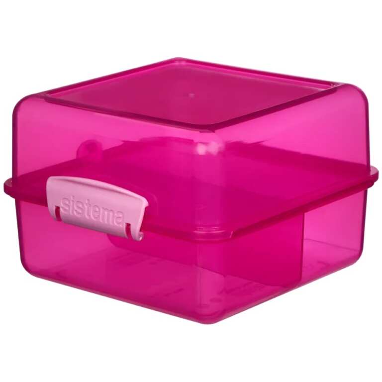 Sistema Madkasse Cube Pink 1,2L - Levering 1-2 Dage!