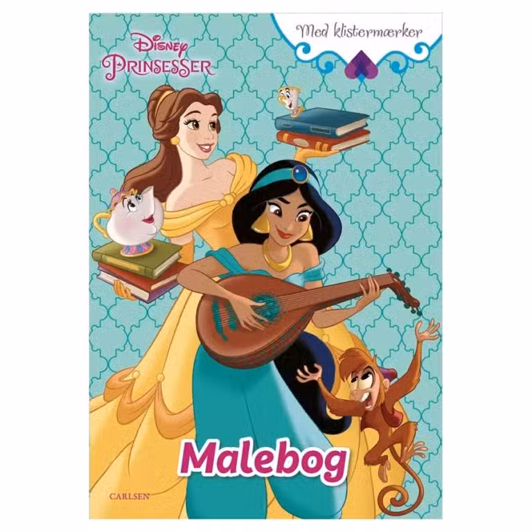 Disney Prinsesser Malebog Jasmin Og Belle - 24 Sider